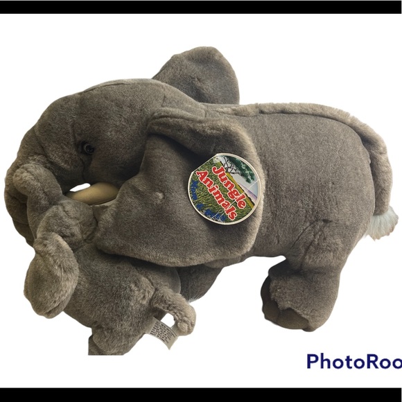 CWC | Toys | Cwc Plush Mother Elephant And Baby Large Stuffed Animal ...